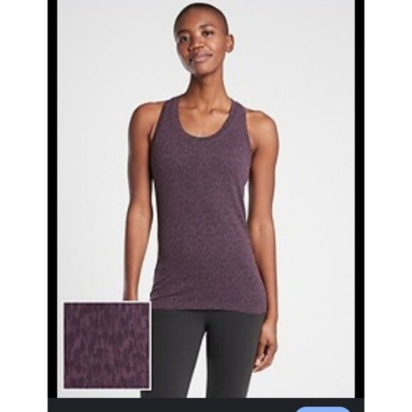 Athleta | Tops | Nwt Athleta Momentum Allure Print Tank Purple ...